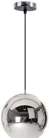 Toolight - Závěsná lampa koule 20cm LE03-1, chromová, OSW-00705