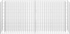 Gabionový vyvýšený záhon pozinkovaná ocel 180 x 30 x 90 cm 145635