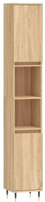 3dílný set koupelnového nábytku dub sonoma kompozitní dřevo,  3190270