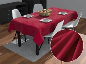 Biante Sametový obdélníkový ubrus Velvet Premium SVP-007 Malinově červený 100x140 cm