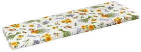 Bellatex Sedák na lavici hladký Levandule fialová, žlutá 40x120 cm