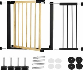 Bezpečnostní zábrana 75-110 cm SPRINGOS BABYLOCK hnědá/černá