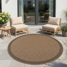 Kulatý vnitřní a venkovní koberec ø 80 cm Timber 1402 – Ayyildiz Carpets
