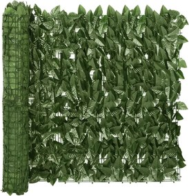 Balkonová zástěna s tmavě zelenými listy 200 x 75 cm 3216420
