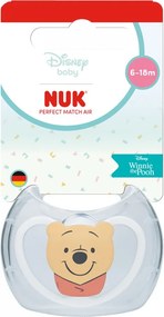 Dudlík NUK Perfect Match Air Disney Medvídek Pú 6-18 měsíců white velikost 6-18 m
