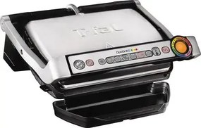 Tefal OptiGrill+ GC712D34 stříbrný / Kontaktní gril / 2000 W / 6 progr