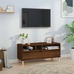 vidaXL TV skříňka 100 x 34,5 x 44,5 cm kompozitní dřevo [831899] Barva: hnědý dub