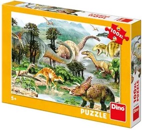 DINO Život dinosaurů - NOVÉ / 100 dílků / XL / od 5 let