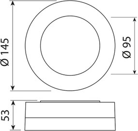 LED svítidlo McLED Draco R, 9W, 4000K, IP65, černá ML-513.017.19.0