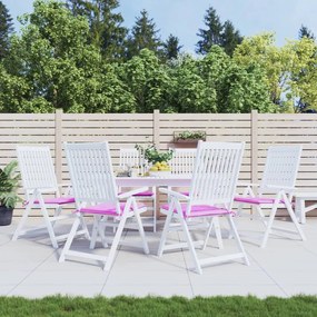 vidaXL Podušky na zahradní židli 6 ks růžové 50 x 50 x 3 cm textil