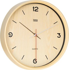 Nástěnné hodiny TEESA TSA0048 30cm, imitace světlé dřevo