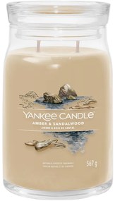 Yankee Candle – Signature svíčka Amber & Sandalwood (Ambra a santalové dřevo) Velikost: velká 567 g