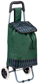 EDCO Nákupní taška na kolečkách zelená s tmavým poklopemED-249769zetm