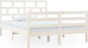 vidaXL Rám postele 135 x 190 cm Double masivní dřevo [3101259] Barva: Přírodní