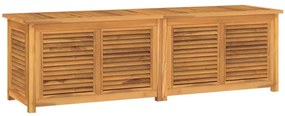 vidaXL Zahradní úložný box s vložkou 175 x 50 x 53 cm masivní teak