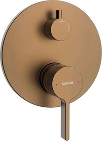 Sapho Iconic - Sprchová baterie pod omítku, pro 2 spotřebiče, matná měď AF042PG