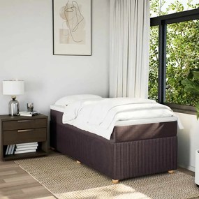Box spring postel s matrací tmavě hnědá 80x200 cm textil 3285528
