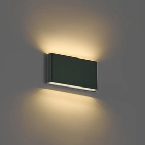Moderní venkovní nástěnné svítidlo tmavě zelené 17,5 cm vč. LED IP65 - Batt