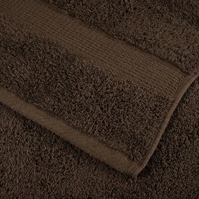 Prémiové osušky SOLUND 4 ks hnědé 100x150 cm 600 g/m² 137240