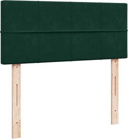 Box spring postel s matrací tmavě zelená 120 x 200 cm samet 3287713