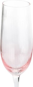 Sklenice na šampaňské, set 6 ks, 280 ml, růžová, CELESTE TYP 1