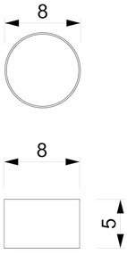 Stropní svítidlo Dixie, 1x růžové kovové stínítko