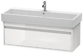 Duravit Ketho - Umyvadlová skříňka 41x115x44 cm, 1 zásuvka, lesklá bílá KT668902222