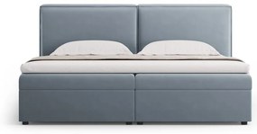 Světle modrá boxspring postel s úložným prostorem 180x200 cm Arendal – Cosmopolitan Design