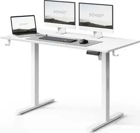 SENSE7 NOJO LIGHT Pracovní stůl bílá / elektricky nastavitelná výška /