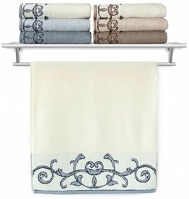 Veba Ručník a osuška Terry Barocco 500g/m2  Osuška Terry Barocco II. šedomodrá 70x140 cm