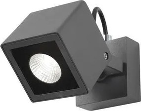 NV 752470 Venkovní reflektor FOCUS tmavě šedý hliník a sklo Osram LED 6W 3000K 220-240V 44st. IP54 - NOVA LUCE