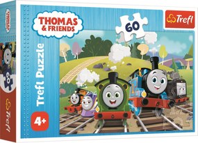 TREFL PUZZLE Mašinka Tomáš na výletě 33x22cm skládačka 60 dílků tr17379