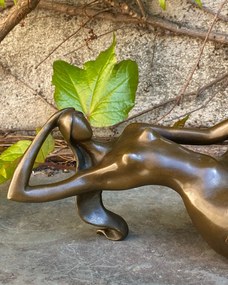 Modernistický bronzová socha Nahá žena MODERN ART
