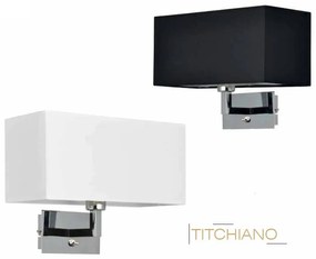 ACA DECOR Nástěnné svítidlo TITCHIANO max. 40W/230V/E27/IP20, černá barva