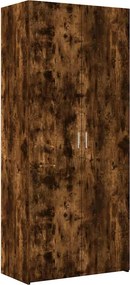 Úzká úložná kouřový dub 80x42,5x225 cm kompozitní dřevo 3281354