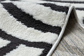 Dywany Łuszczów, AKCE: 120x170 cm Kusový koberec Mode 8629 cream/black, bílá, černobílá, kancelář