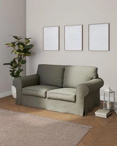 Potah na pohovku IKEA Ektorp 2-místná rozkládací NOVÝ MODEL 2012 barva šedá látka pletený vzor