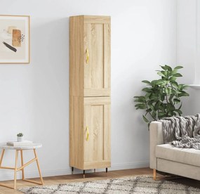 vidaXL Skříň highboard 34,5 x 34 x 180 cm kompozitní dřevo [3200435] Barva: dub sonoma