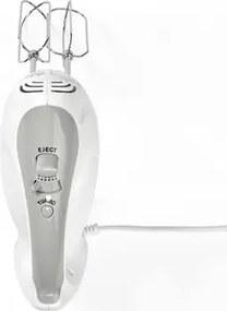 Nedis KAHM100CWT bílá / Ruční mixér / 200 W / 5 rychlosti + turbo / 2