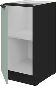 ARIA sc | dolní skříňka 40 D 1F policová | 40 cm | ANTI FINGERPRINT povrch | černá/aquamarine