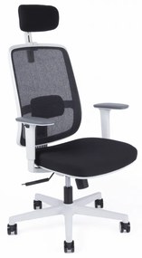 Kancelářská ergonomická židle Office Pro CANTO W — černá / bílá