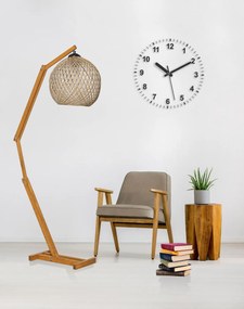 Stojací lampa Beehive z masivu ecru/hnědá