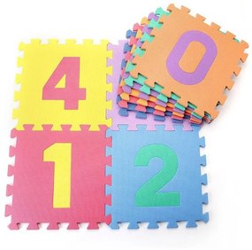 Dětská hrací podložka s čísly Sedco 30x30x1,0 cm - 10ks