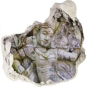 Wallmuralia Fototapeta díra na zeď 3D Kamenná socha 75x75 cm