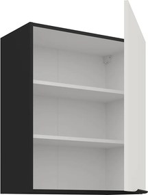 ARIA wb | horní skříňka 60 G-72 1F policová | 60 cm | ANTI FINGERPRINT povrch | černá/bílá