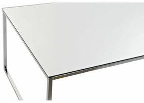DKD Home Decor Konferenční stolek s zrcadlovou deskou a ocelovým rámem, 120 x 60 x 44 cm