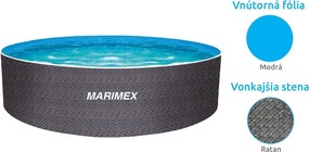 Marimex | Bazén Marimex Orlando 3,66x1,22 m s pískovou filtrací a příslušenstvím - motiv RATAN | 19900127