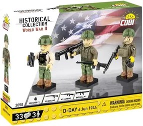 COBI 2058 3 figurky s doplňky D-DAY, 33 k