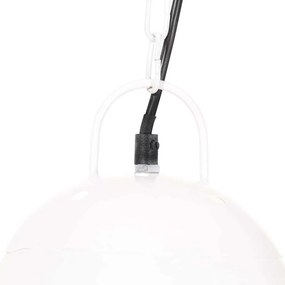 Industriální závěsné svítidlo 25 W bílé kulaté 32 cm E27 320562