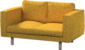 Potah na pohovku IKEA Norsborg 2-místná barva žlutá látka pletený vzor, vzorované